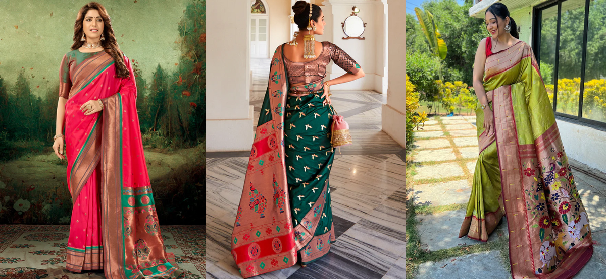 Exploring the Colors of Tradition and Elegance in Paithani Sarees