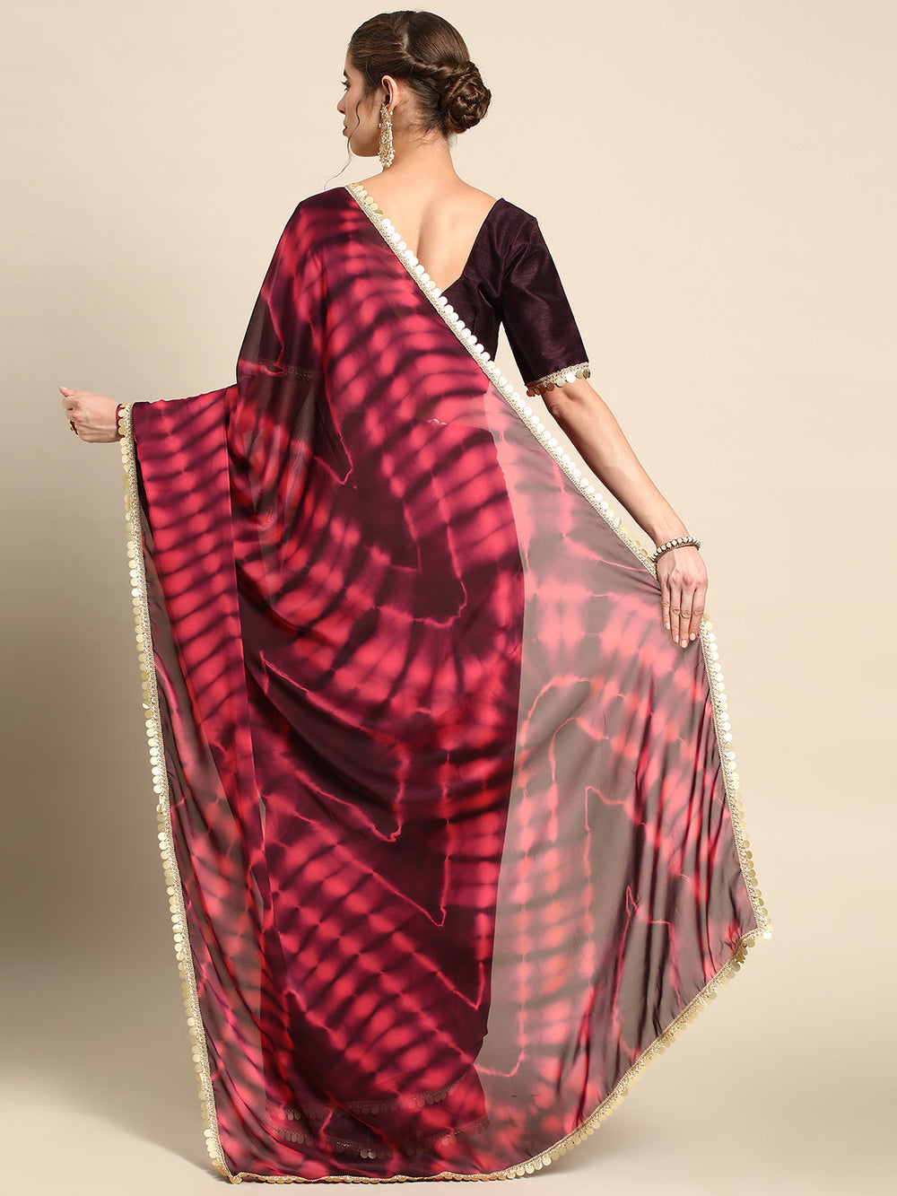 Buy Red Satin Silk Saree for Farewell — Woven | MySilkLove Online ...