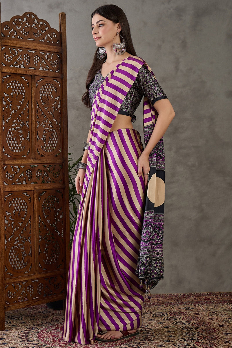 Buy Ajrakh Sarees Online | MySilkLove - Exclusive Offers!
